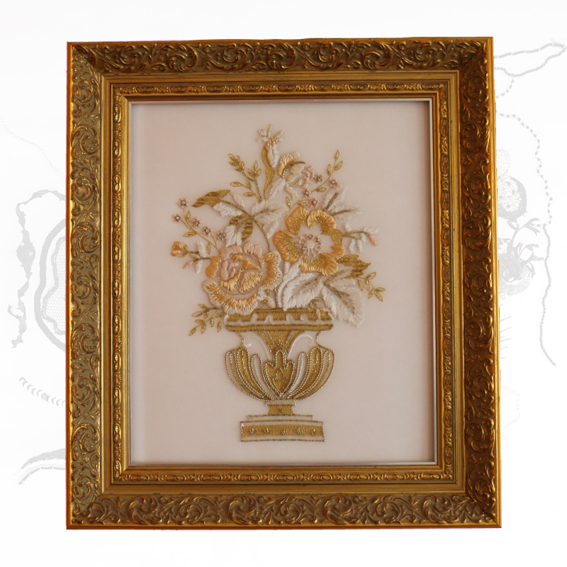 Tableau brodé - Vent d'Ouest